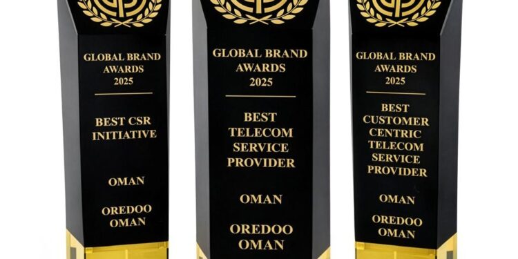 Triple Win For Ooredoo Oman At The Global Brands Magazine Awards 2025 ...